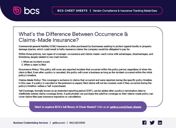 Free Downloadable Guides to COI Tracking & Risk Management Topics